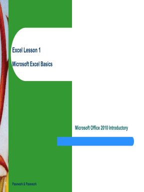 microsoft excel basics