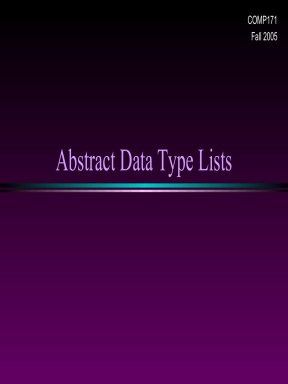 Abstract data type lists