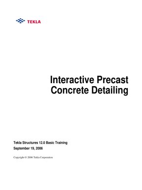 tekla tutorial lesson 3a interactive detailing precast