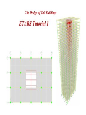 The design of tall buildings ETABS tutorial 1
