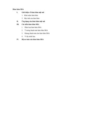 Độ an toàn của hàm băm SHA