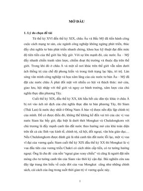 tìm hiểu vua mongkut ở thái lan