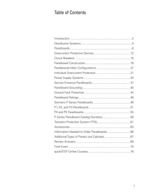 Basics of panelboards