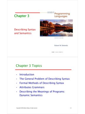 Describing syntax and semantics