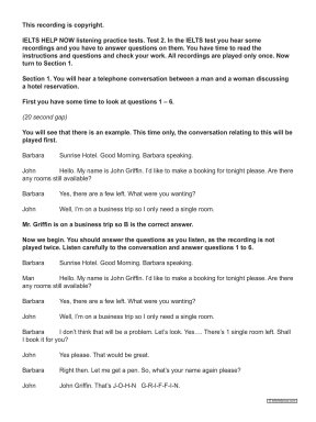 pratice test 2 for ielts- listening script