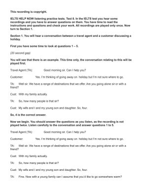 pratice test 8 for ielts (listening script 8)