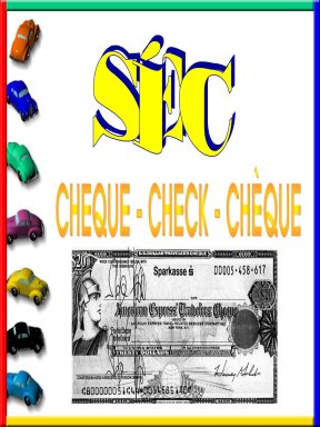 bài giảng môn thanh toán quốc tế sec cheque - chèque