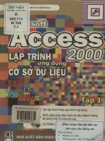 THAO TÁC FORM BẰNG VBA - Microsoft Access 2000- 123docz.net