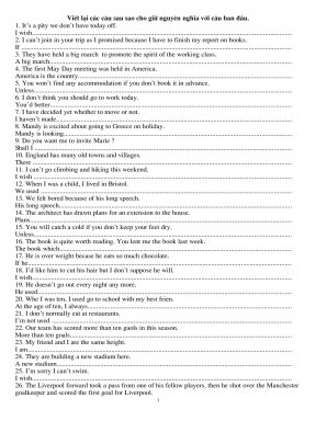 sentence transformation - Hay