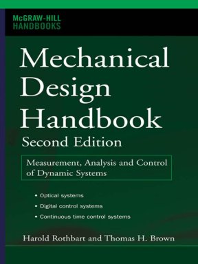 Mechanical design handbook measurement, analysis, and control of ...