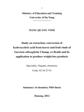 Study on extraction, conversion of hydroxycitric acid from leaves and ...