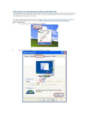 Cách sử dụng chức năng Hibernate để khởi động nhanh Windows XP.doc