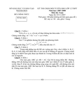 de thi chon hoc sinh gioi tinh co dap an