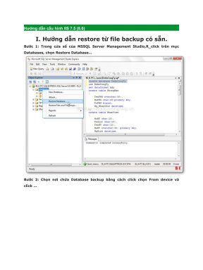TÀI LIỆU-Hướng dẫn cấu hình IIS 7.5 (8.0)