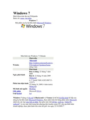Windows 7 ultimate edition