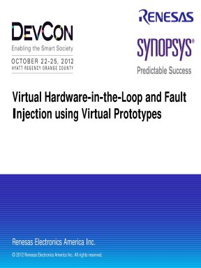 Virtual Hardware-in-the-Loop and Fault Injection using Virtual Prototypes (1)