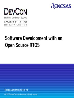 Software Development with an Open Source RTOS