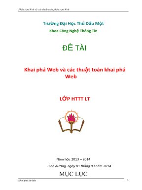 Khai phá Web và các thuật toán khai phá Web
