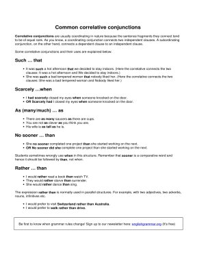 Common correlative conjunctions