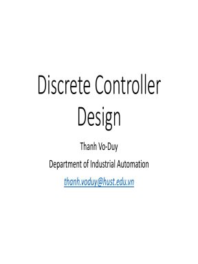 Discrete Controller Design