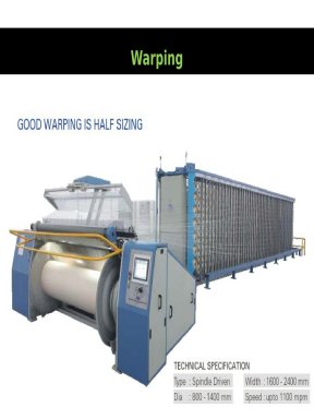 Warping - Types of Warping