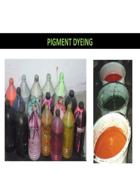 Pigment Dyeing - Definition of Pigment Dyeing