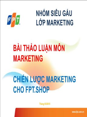 Chiến Lược Marketing Của FPT Shop