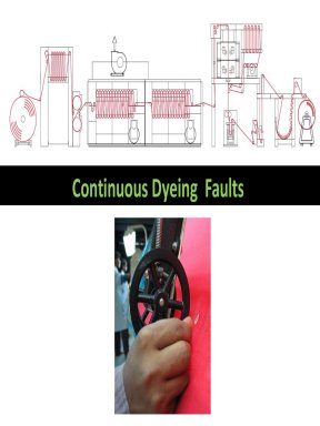 Continuous dyeing Faults