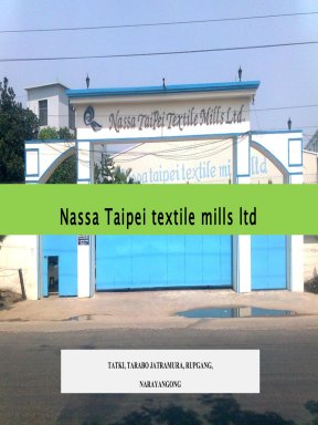 Knitting Mill - Layout Plan of Knitting Section