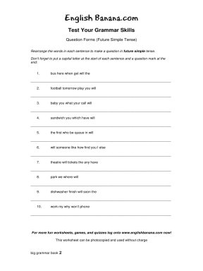 question forms future simple tense