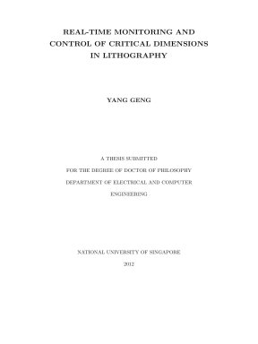 Real time monitoring and control of critical dimensions in lithography