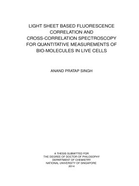Light sheet based fluorescence correlation and cross correlation ...
