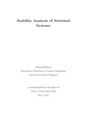Stability analysis of switched systems