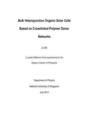 Bulk heterojunction organic solar cells based on crosslinked polymer ...