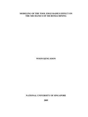 Modeling of the tool edge radius effect on the mechanics of micromachining