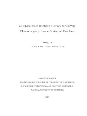 Subspace based inversion methods for solving electromagnetic inverse scattering problems