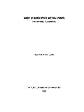 Design of hybrid marine control systems for dynamic positioning