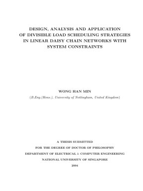Design, analysis and application of divisible load scheduling strategies in linear daisy chain