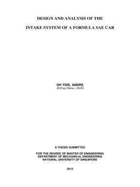 Design and analysis of the intake system of a formula SAE car