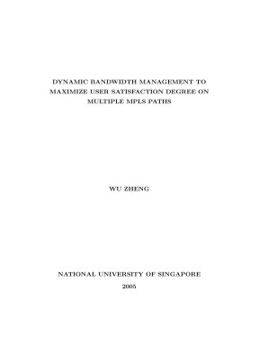 Dynamic bandwidth management to maximize user satisfaction degree on ...