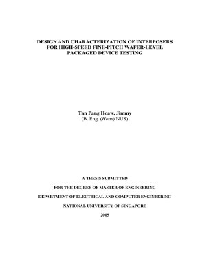 Design and characterization of interposers for high speed fine pitch ...