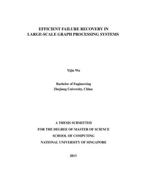 Efficient failure recovery in large scale graph processing systems