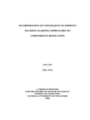 Incorporation of constraints to improve machine learning approaches on ...