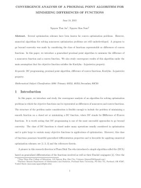 CONVERGENCE ANALYSIS OF A PROXIMAL POINT ALGORITHM FOR MINIMIZING DIFFERENCES OF FUNCTIONS