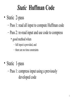 Adaptive Huffman Code