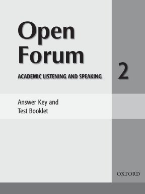 open forum 2 academic listening and speaking tests answer key 6108