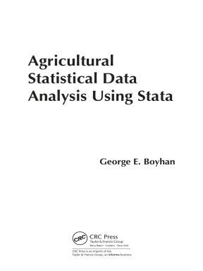 agricultural statistical data analysis using stata