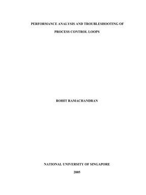 Performance analysis and troubleshooting of process control loops