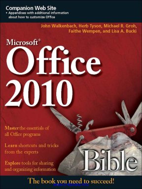 Microsoft office 2010 bible 3rd edition