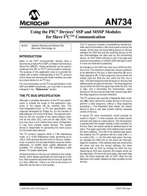 AN0734 using the PIC® devices’ SSP and MSSP modules for slave I2CTM communication